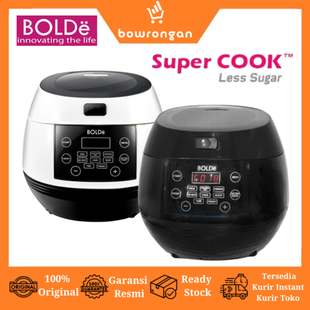 Jual BOLDe RICE COOKER SUPER COOK LESS SUGAR 1 Liter | Shopee Indonesia