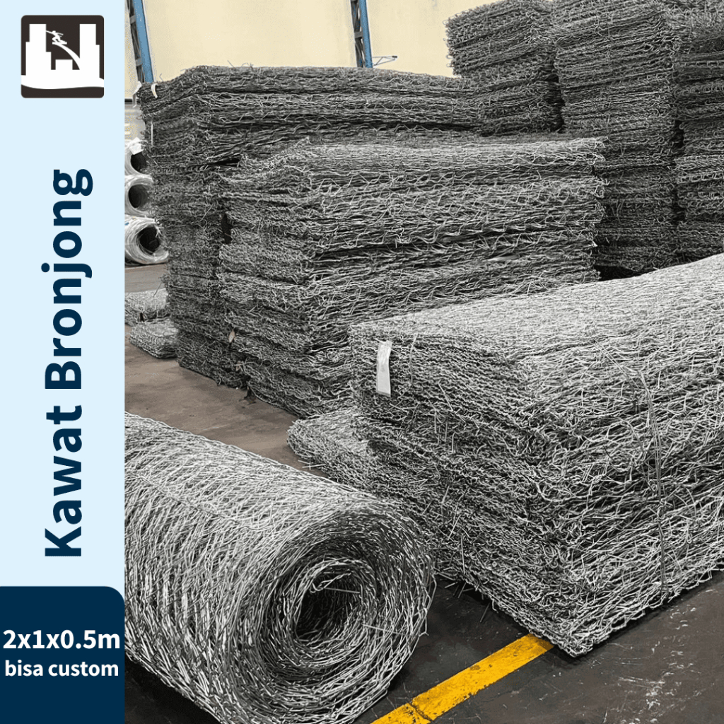 Jual Kawat Bronjong Galvanis SNI 2m x 1m | 1 Unit (20pcs) | Shopee ...