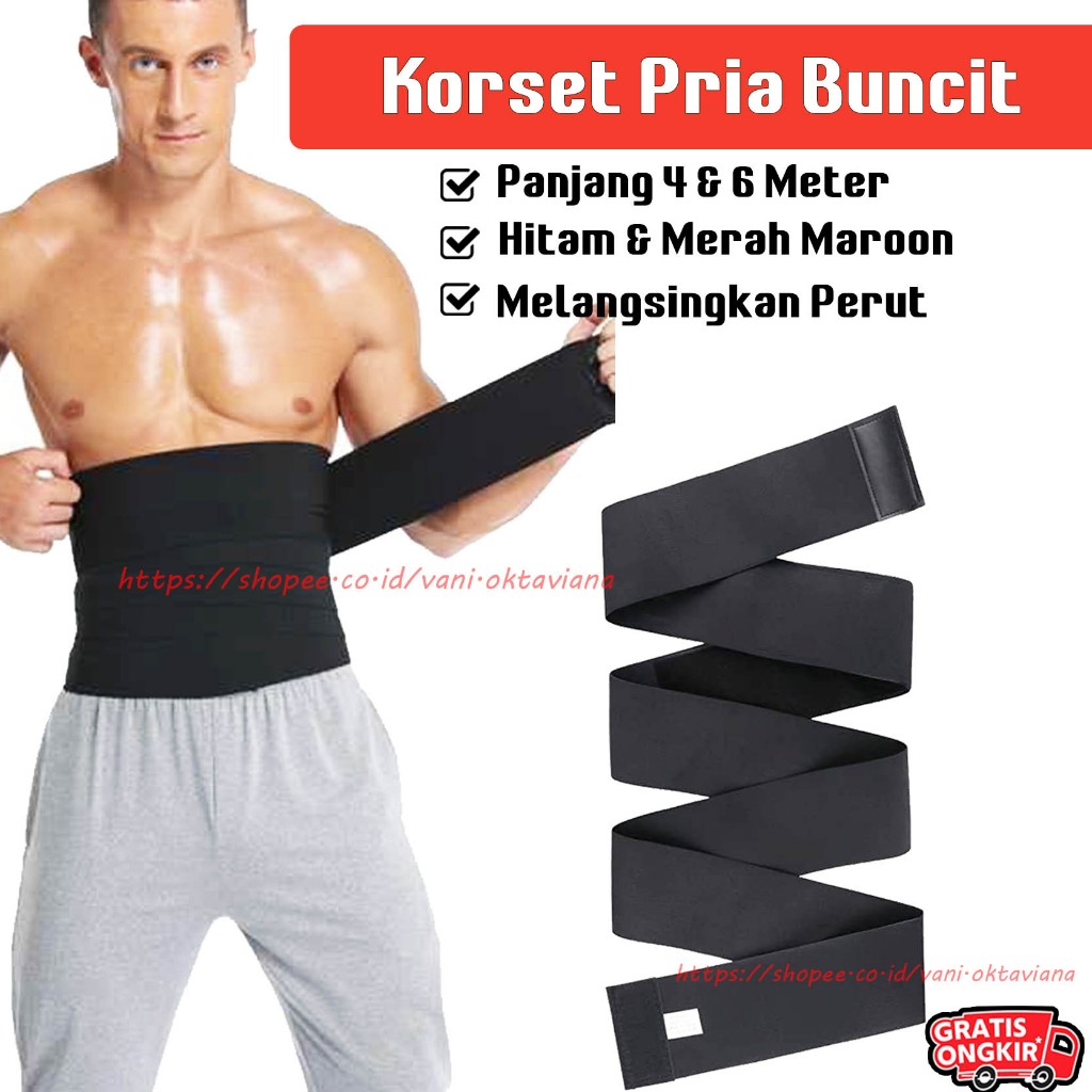 Jual Korset Pria Korset Pelangsing Perut Buncit Pria Korset Lilit Pria ...