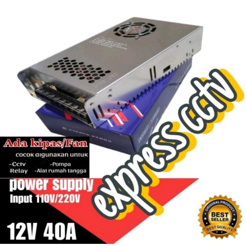 Jual ADAPTOR 12V 40A SWITCHING POWER SUPPLY | Shopee Indonesia