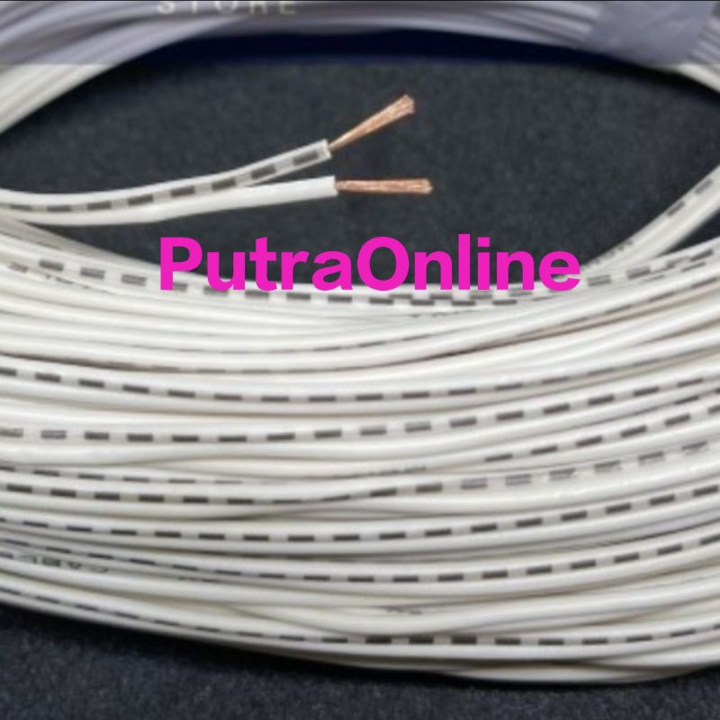Jual Kabel Awg24 Putih Kabel Serabut Tembaga Full Jual per/5meter Kabel awg 24 | Shopee Indonesia