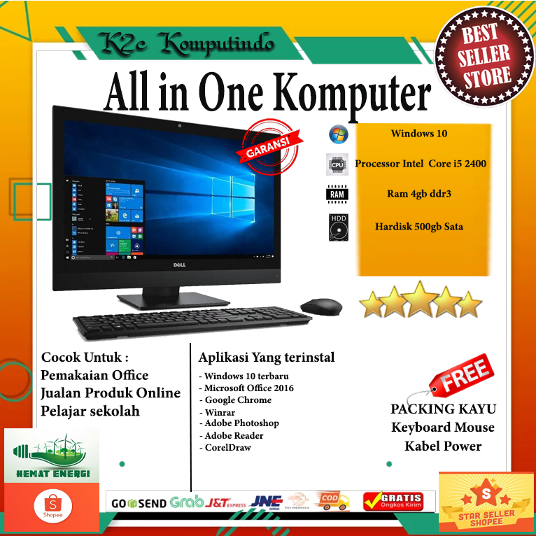 Jual Pc All in one core i5 2400s RAM 4GB hardisk 500gb, pc sekaligus ...
