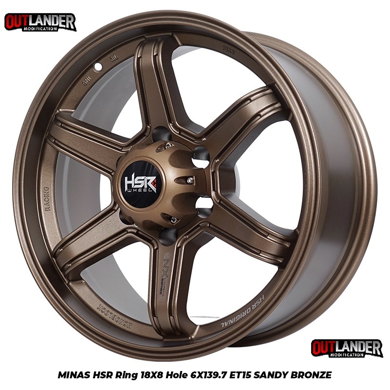 Jual Velg Offroad Hsr Minas R18 Baut 6x19,7 Bronze Isuzu Mux Mazda BT50 ...
