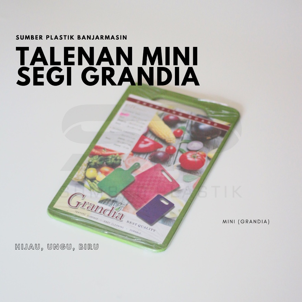 Jual Talenan Mini Grandia Segi Plastik Tebal Cutting Board Alas Potong ...
