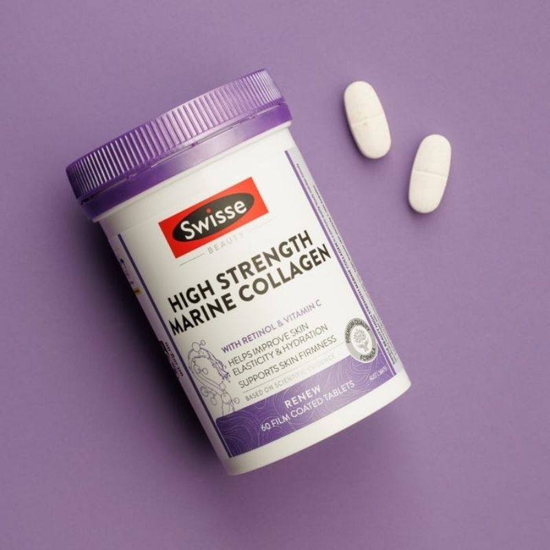 Jual Swisse Beauty High Strength Marine Collagen 60 tablets | Shopee ...