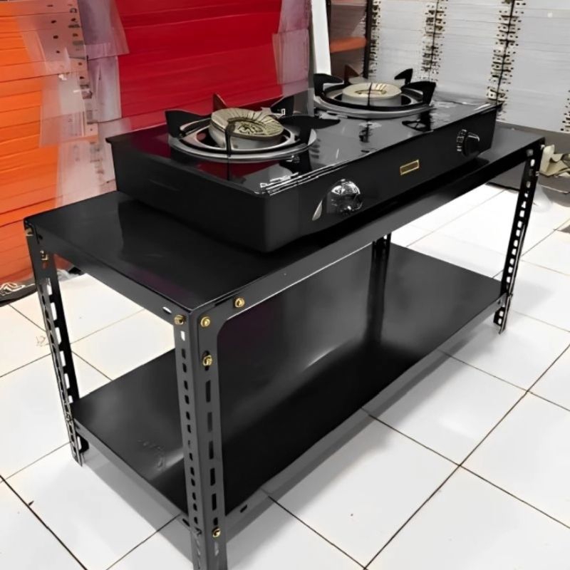 Jual rak besi / rak meja / rak kompor besi uk L40 termurah | Shopee ...