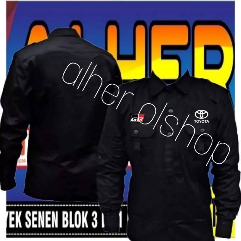 Jual new kemeja Toyota gazoo racing baju Toyota gazoo racing seragam ...