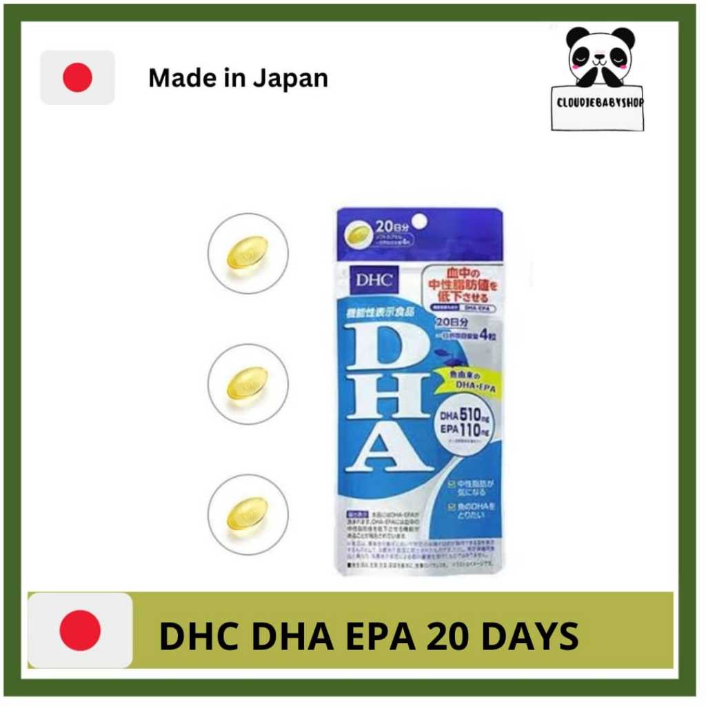 Jual DHC DHA 510mg EPA 110mg 20 days original Japan | Shopee Indonesia