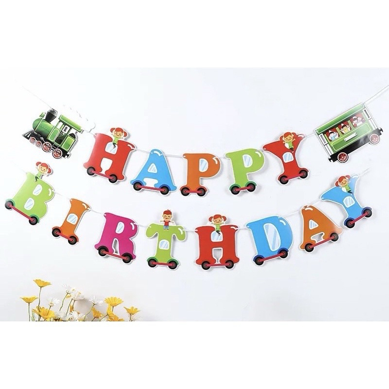 Jual Banner Kereta Api Happy Birthday Train | Shopee Indonesia