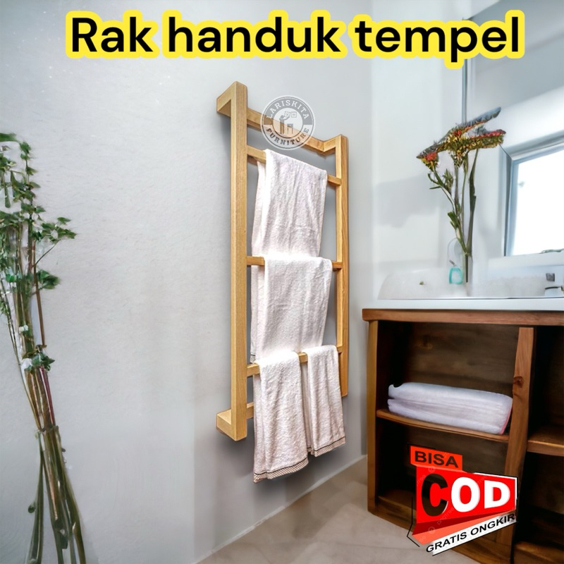 Jual RAK HANDUK / RAK SAJADAH RAK TEMPEL DINDING RAK KAMAR MANDI ...
