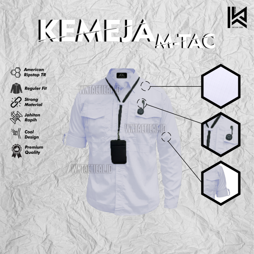 Jual Kemeja Lapangan M-Tac Lengan Panjang Original Premium Bahan ...