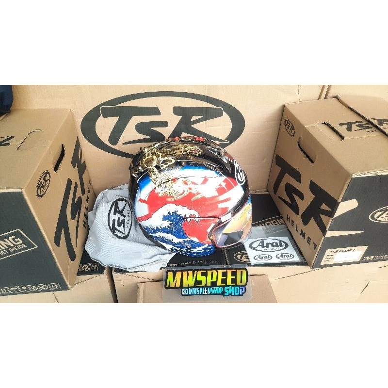 Jual HELM TSR RAM 4 ORIENTAL V2 / helm tsr ram4 oriental v2 | Shopee ...