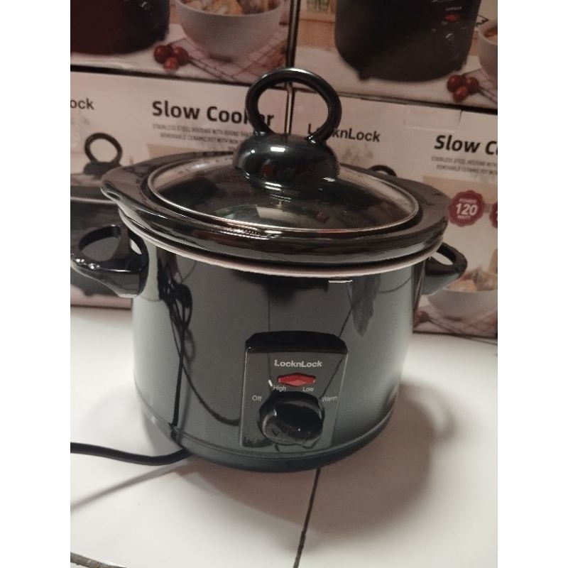 Jual locknlock slow cooker EJP136 hitam | Shopee Indonesia