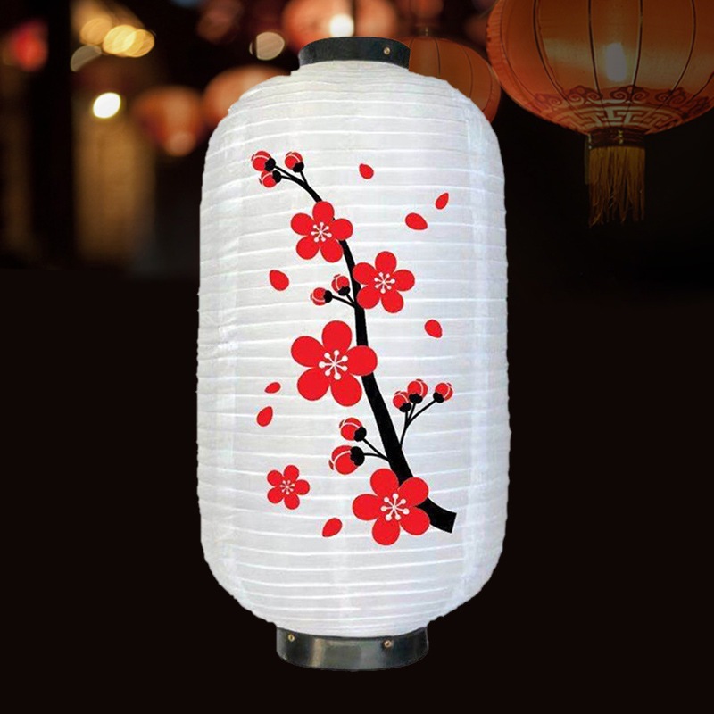 Jual 10 Inch Lampion Merah Panjang/Lampion Capsule Jepang/Lampion ...