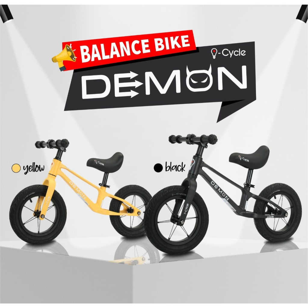Jual Pushbike Balance Bike ICYCLE Demon Push Bike | Sepeda Keseimbangan ...