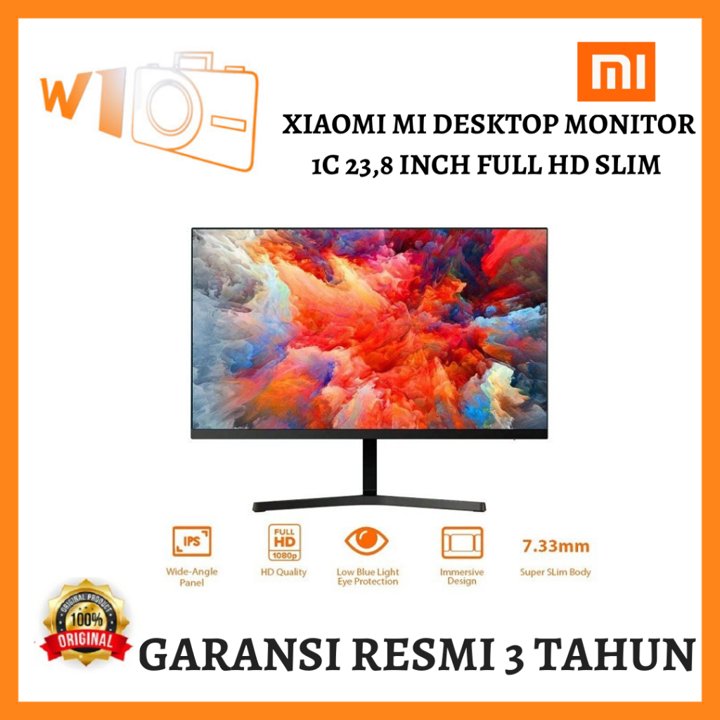 Jual Xiaomi Mi Desktop Monitor 1C 23,8 inch Full HD Slim GARANSI RESMI ...