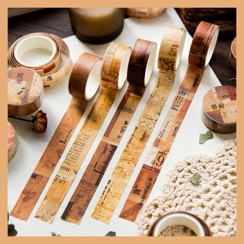 Jual Washi Tape Selotip Vintage Retro Vintage Hiasan Deckorasi DIY ...