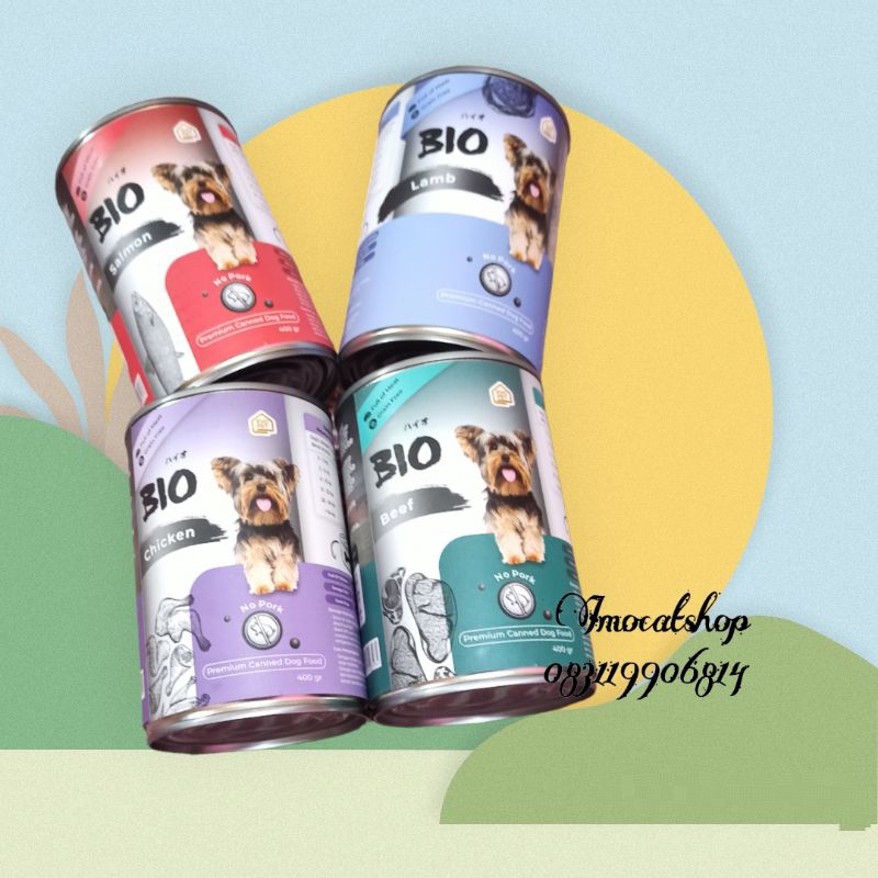 Jual Bio dog kaleng 400g makanan doggy | Shopee Indonesia