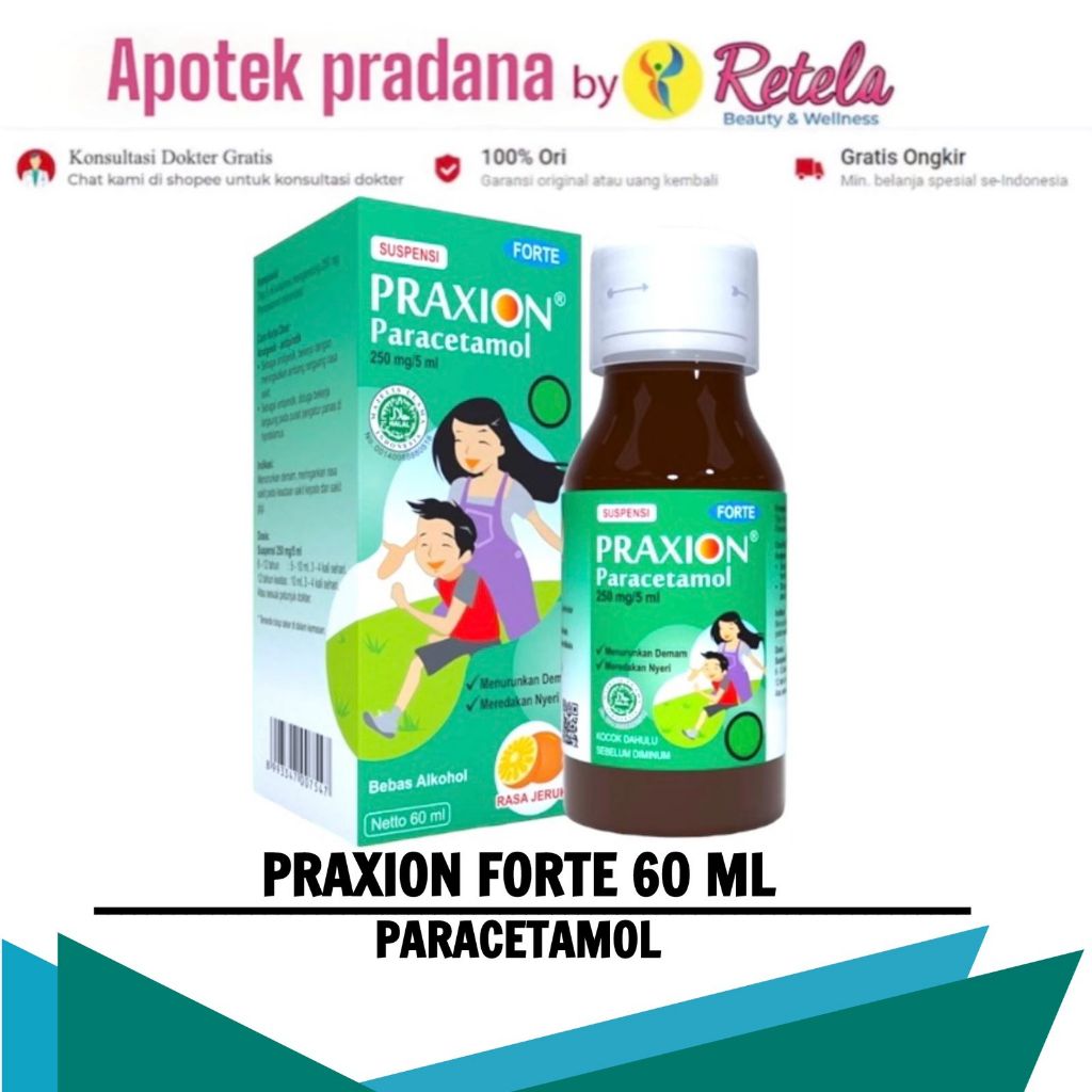 Jual PRAXION 250MG/5ML FORTE 60ML | Shopee Indonesia