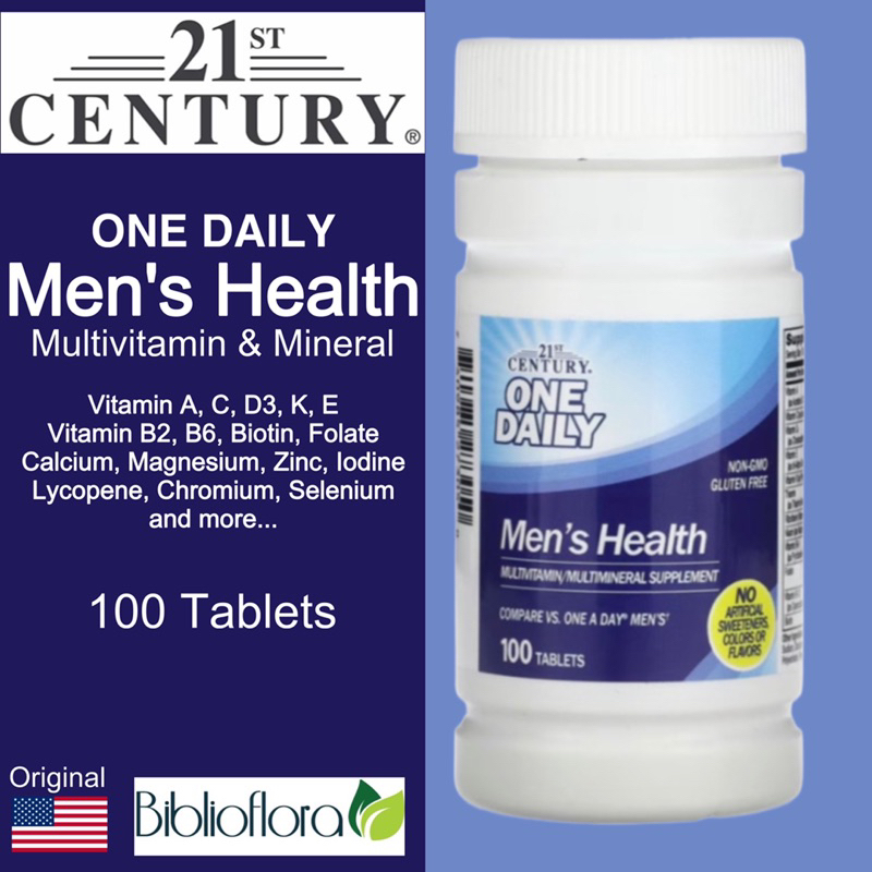 Jual 21st Century One Daily Men's Multivitamin 100 Tablet Pria ...