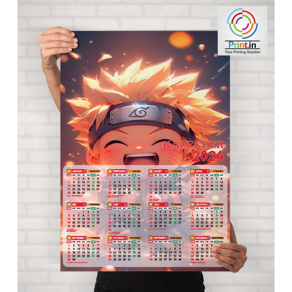 Jual Kalender 2025 Full 12 Bulan Naruto Cute | Shopee Indonesia