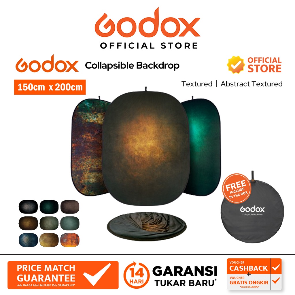 Jual Godox Collapsible Backdrop 150cmx200cm | Shopee Indonesia