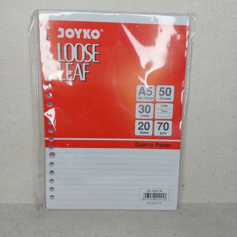 Jual Isi file binder A5 50 Lbr JOYKO LOOSE LEAF 50 | Shopee Indonesia