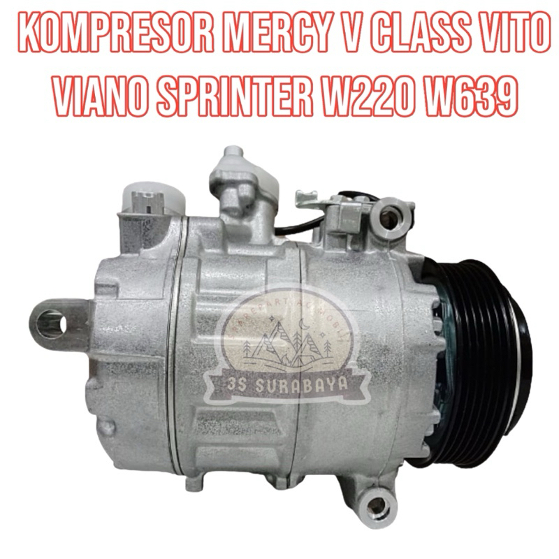 Jual Kompresor Mercy V class Vito Viano Sprinter W220 W639 Ac mobil ...