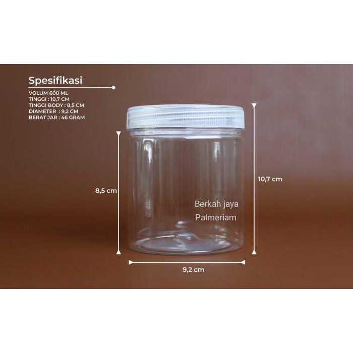 Jual Toples plastik Jar ukuran 200ml, 300ml, 400ml, 600ml, 800ml ...