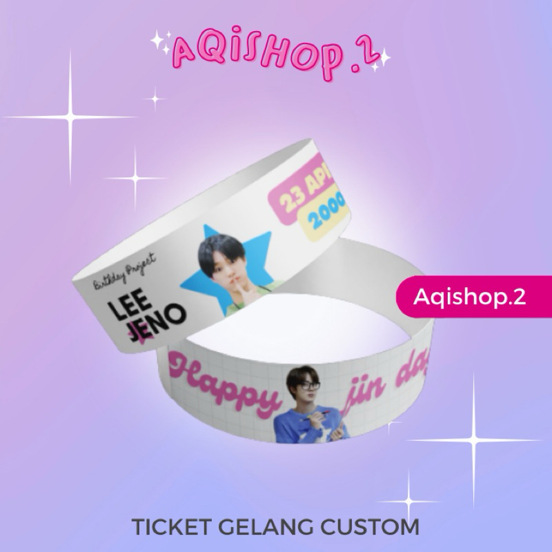 Jual TIKET GELANG CUSTOM/ TIKET GELANG KPOP / TIKET GELANG EVENT ...