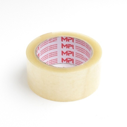 Jual 1 SLOP [ 6 ROLL ] - Lakban Bening MPI 45 mm x 100 yard BC ...
