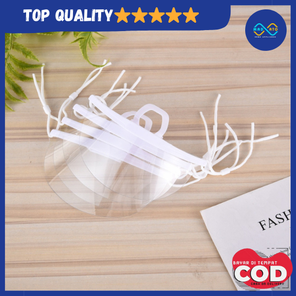 Jual Masker Transparan Masak Plastik Penutup Mulut Restoran Dapur Chef ...