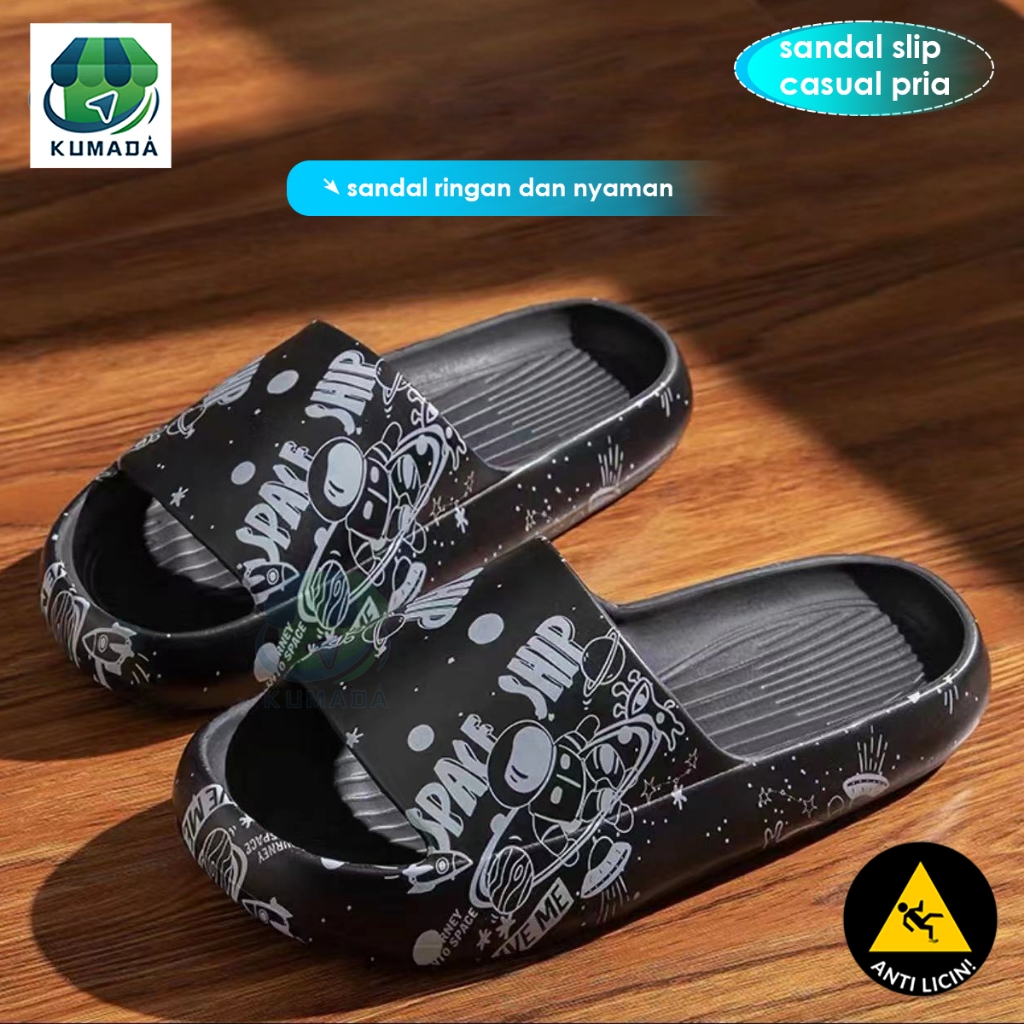 Jual Sandal Pria Trendi Dalam Ruangan Mandi Anti bau Sol Lembut Rumah ...