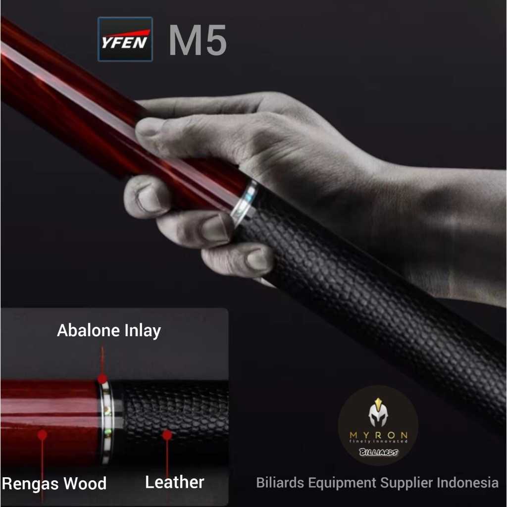 Jual Stick Billiard Carbon YFEN M5 M9 M10~Abalone Inlay~Low Diflection ...