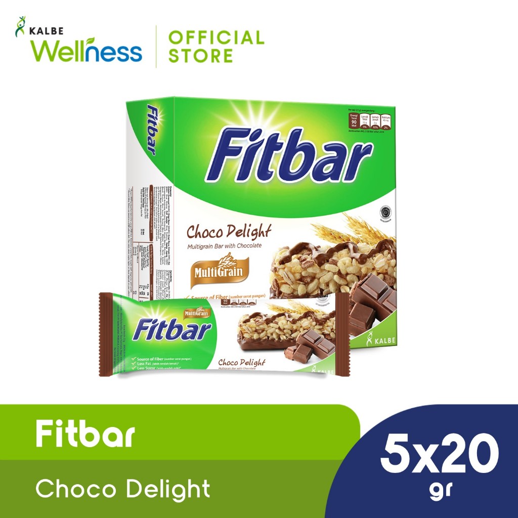 Jual Fitbar Multigrain Chocolate Delight 5x20gr | Shopee Indonesia