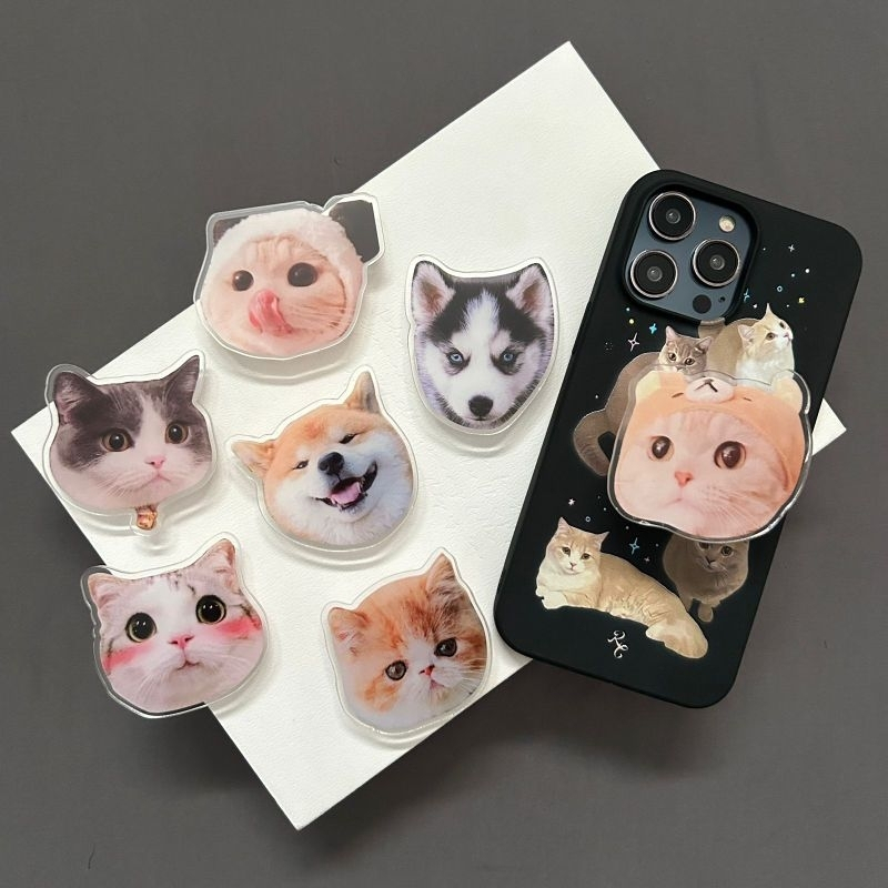 Jual Griptok kucing phone holder popsocket pop socket grip cat lucu dog ...