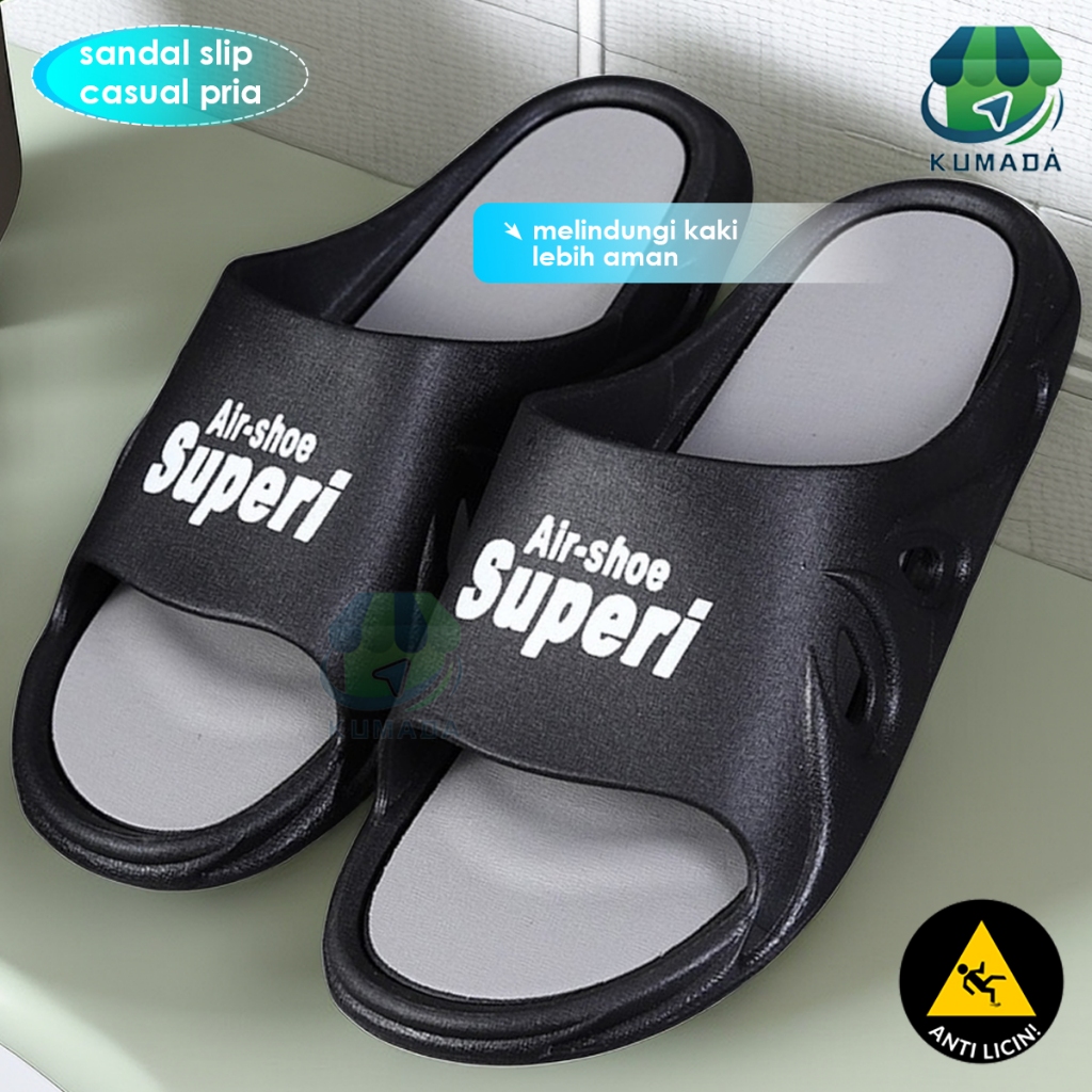 Jual Sandal Pria Trendi Dalam Ruangan Mandi Anti bau Sol Lembut Rumah ...