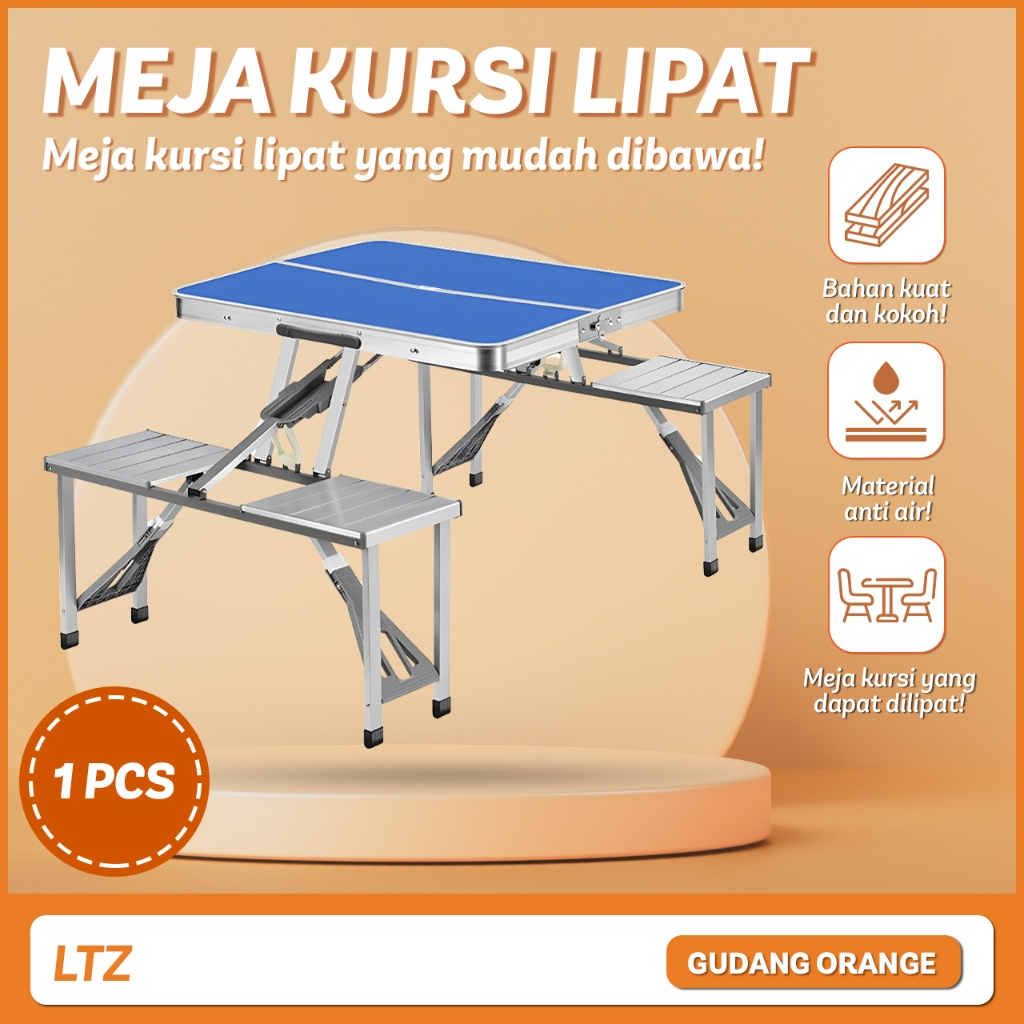 Jual Meja & Kursi Piknik Portable Serbaguna / Meja Kaki Kotak / Meja ...