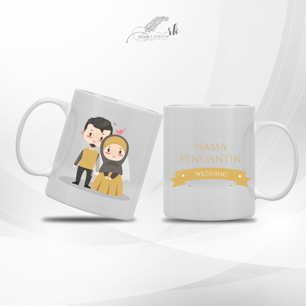 Jual Mug Custom Foto Wedding Keramik Murah | Shopee Indonesia
