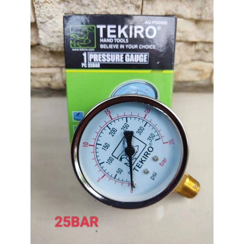 Jual ALAT UKUR INDIKATOR TEKANAN KOMPRESOR / PRESSURE GAUGE | Shopee ...