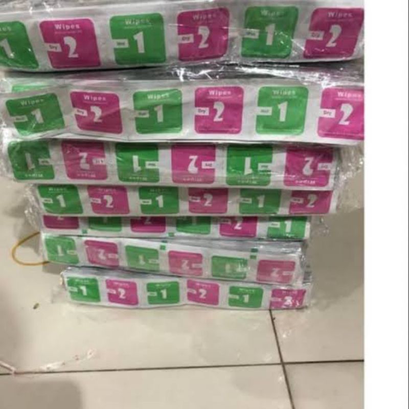 Jual Tisue TemperGlass 1 pack isi 500 pasang (1basah + 1 kering ...
