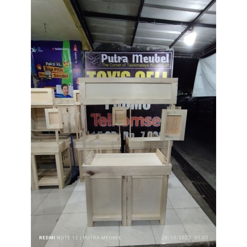 Jual Meja Booth Portable / Meja Jualan Lipat Rangka Kaki Full Kayu ...