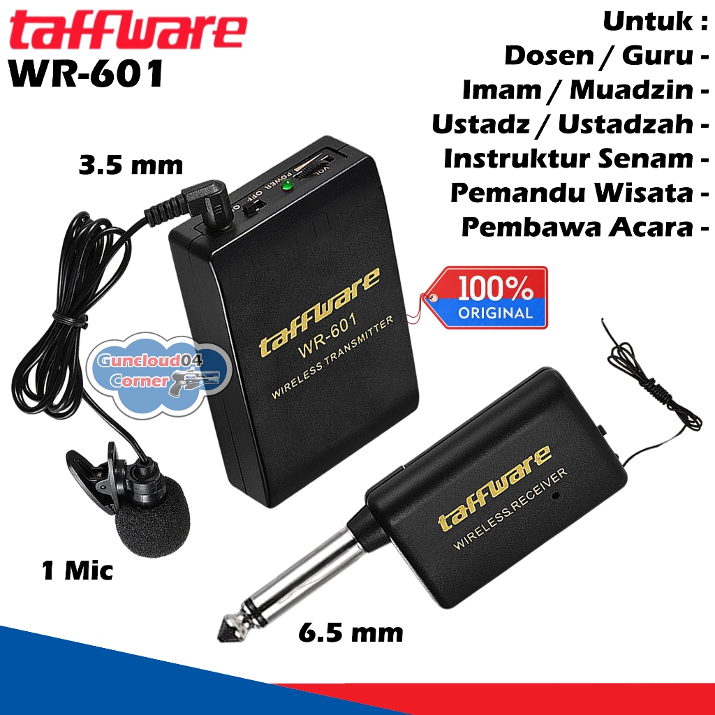 Jual taffSTUDIO All Series SI02 SI01 HX-W002 HX-W021 Microphone UHF Dosen Guru Imam Muadzin ...