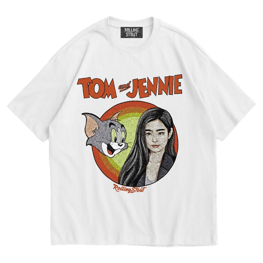 Jual Rollingstout - Rose Brand White Short Tee | BAJU MUSIK METAL ROCK | Shopee Indonesia