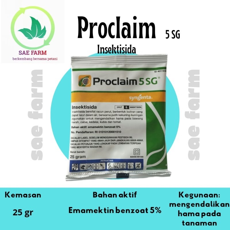 Jual Proclaim 25gr insektisida dgn bahan aktif emamektin benzoat 5% ...