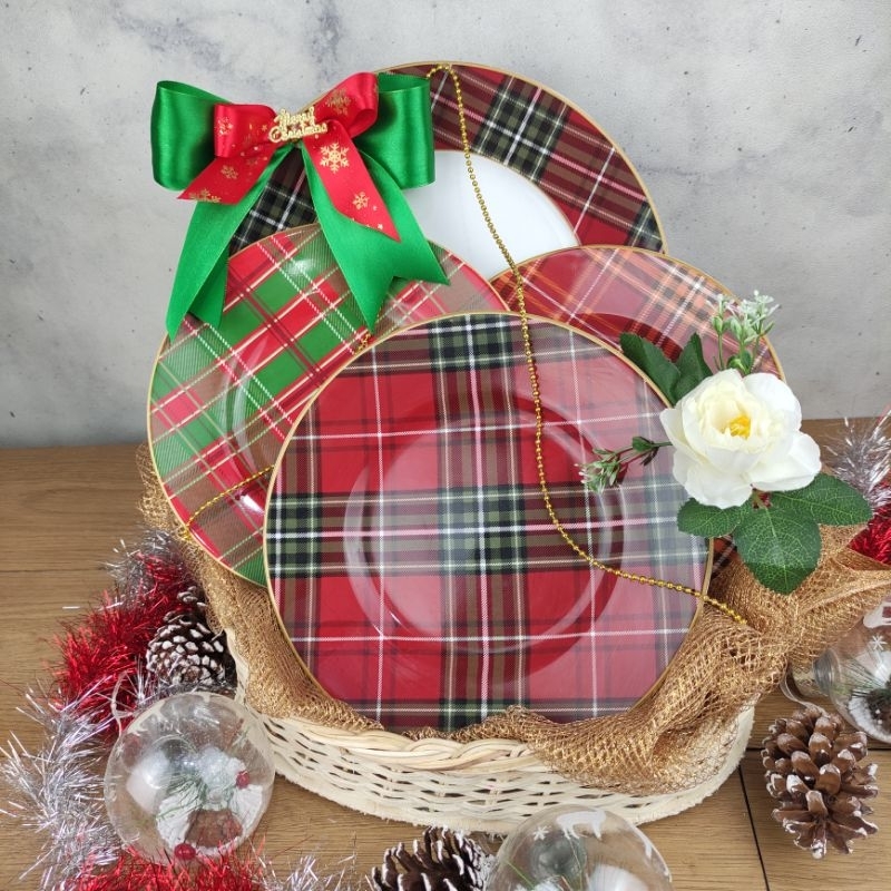 Jual PARCEL HAMPERS NATAL PIRING KERAMIK RED JOYS 1 | Shopee Indonesia