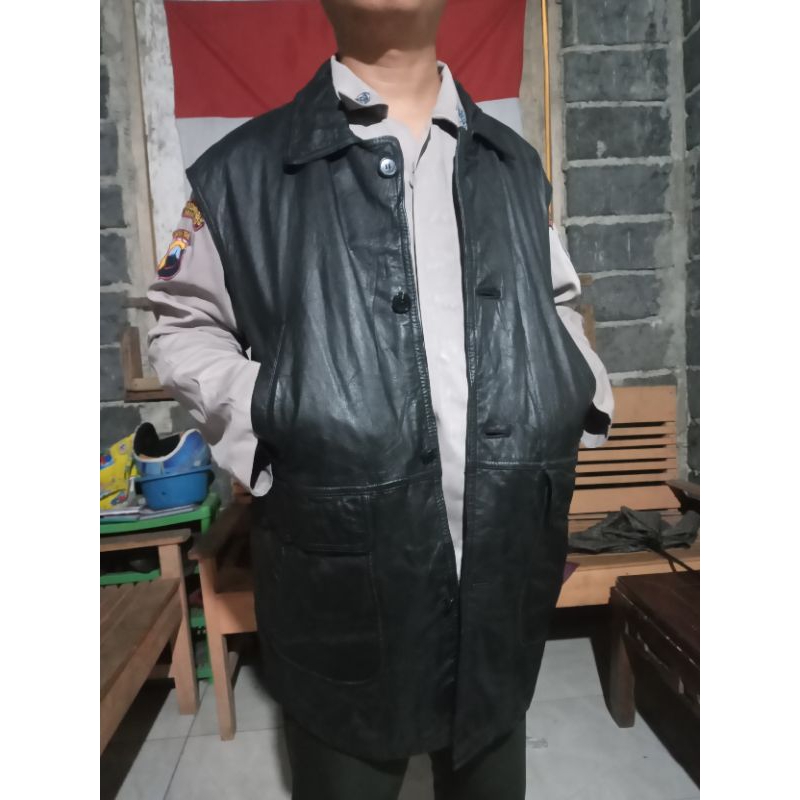 Jual VEST KULIT ASLI PRELOVED / VEST KULIT ASLI SECOND / VEST KULIT ...