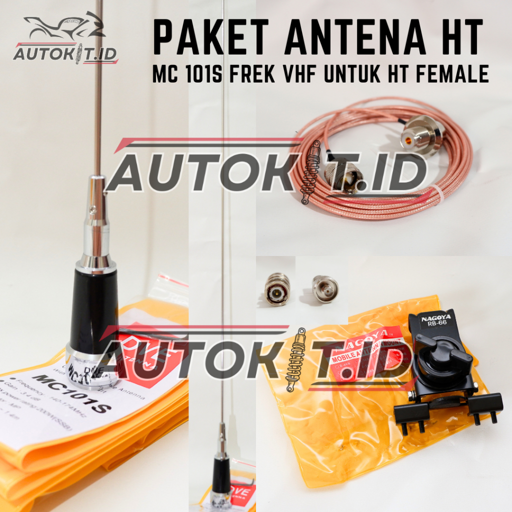 Jual PAKET ANTENA HT MOBIL LARSEN BONGGOL BESAR MC101S FREK VHF 1 SET ...
