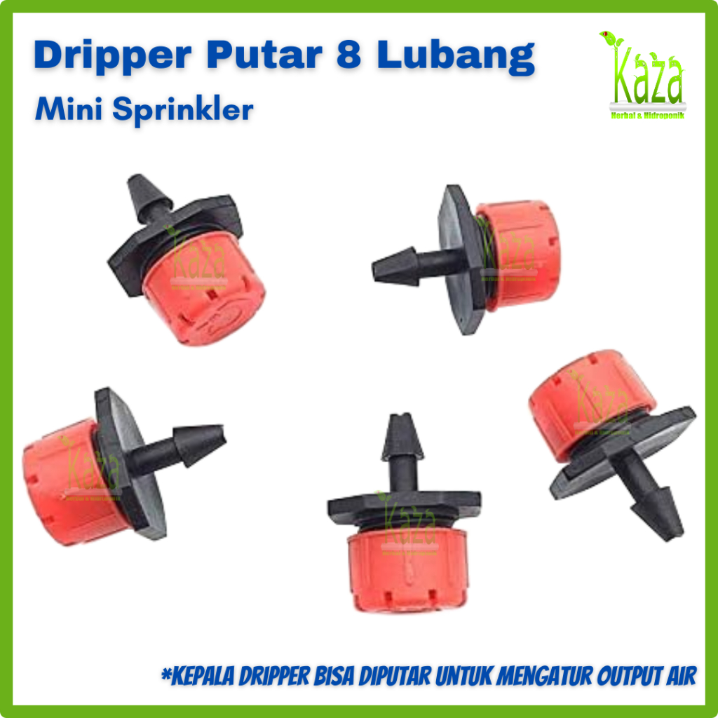 Jual Drip Putar 8 lubang - Adjustable Dripper Head Sprinkler Vortex ...