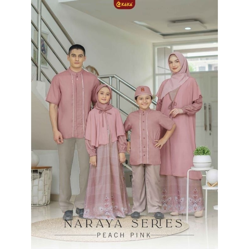 Jual NARAYA SERIES PEACH PINK Sarimbit Keluarga Terbaru 2024 Original by KEKE | Shopee Indonesia